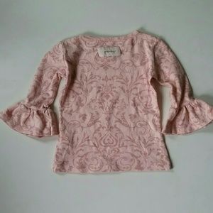 Persnickety | Shirts & Tops | Persnickety Nob Hill Pink Damask Top 2 Months | Poshmark